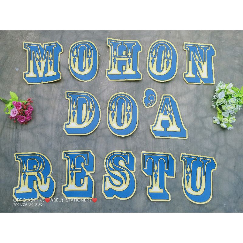 Jual STIKER Tulisan Mohon Doa Restu Kertas Sticker | Shopee Indonesia