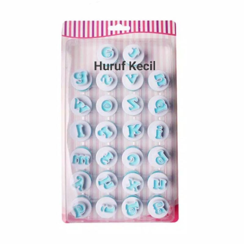 Jual Alfabet emboss/alfabet stamp/cetakan huruf /Cetakan fondant ...