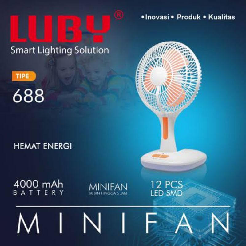 Jual Kipas Angin Emergency Berkualitas SNI Original Luby L-688 | Shopee ...