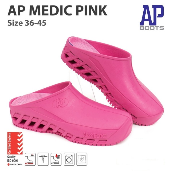 Jual AP Medic Pink Hitam Ungu / Sepatu Sandal Perawat / Alas kaki Medis ...