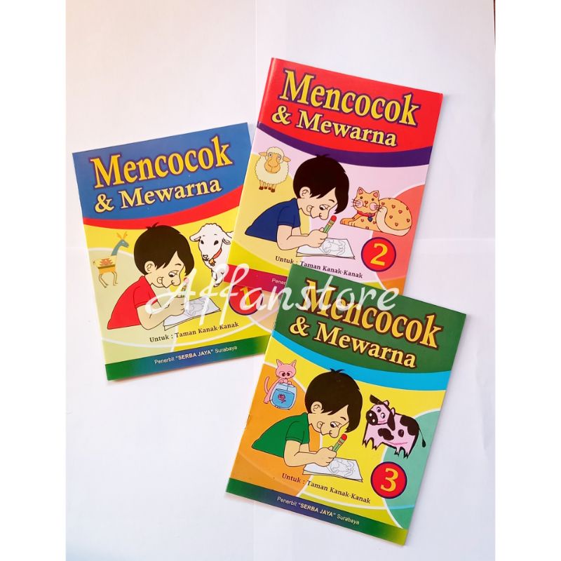 Jual Buku Mencocok Dan Mewarna Jl 1 2 3 SJ | Shopee Indonesia