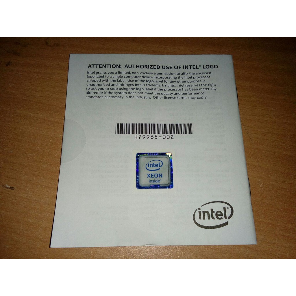 Jual Stiker Intel XEON Inside Skylake | Shopee Indonesia