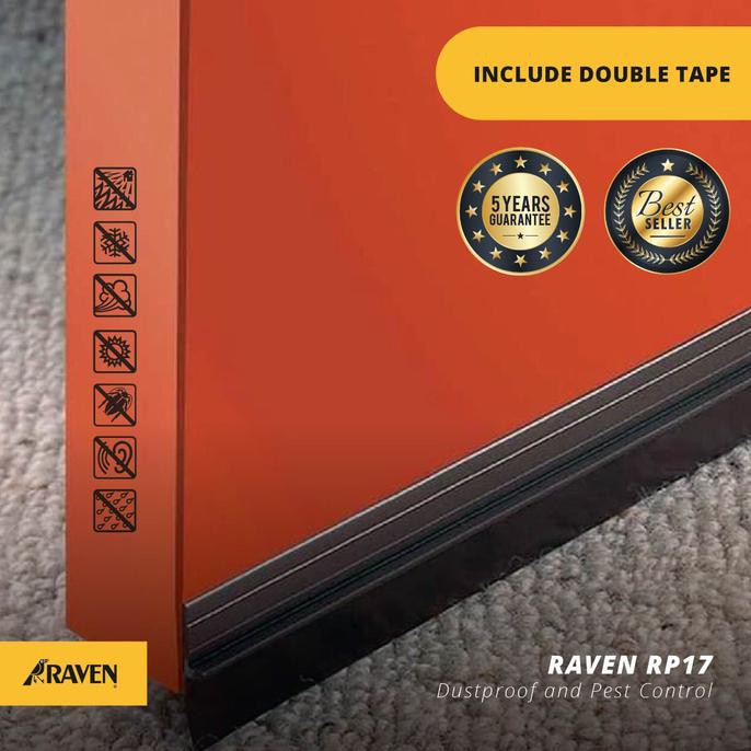 Jual |Ready| Raven Door Bottom Seal Rp 17 Brown / Seal Penutup Celah ...