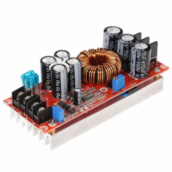 Jual Module Modul DC Step Up Boost Converter Adjustable 1200W 20A 10 ...