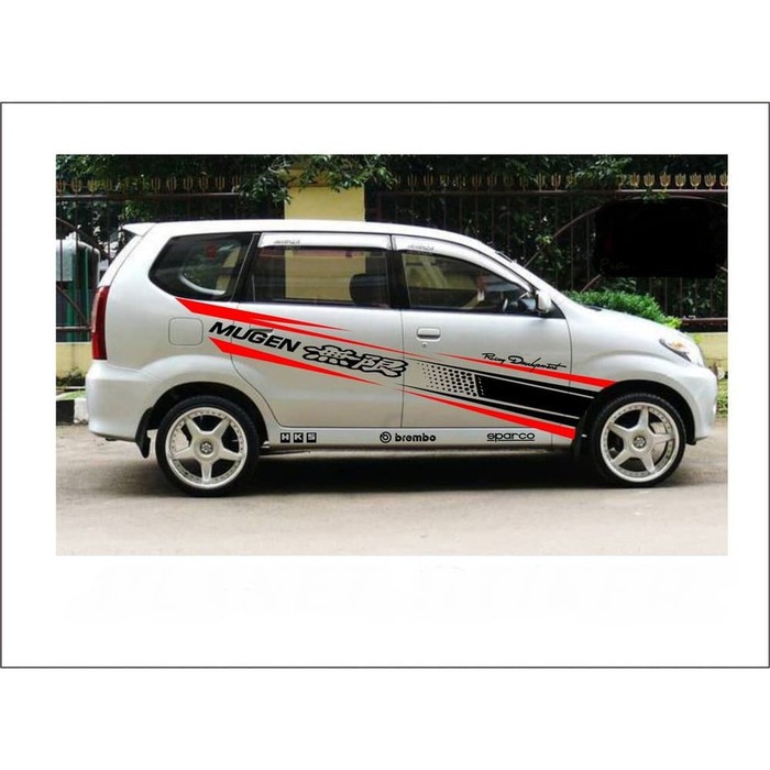 Jual STICKER CUTTING STIKER MOBIL AVANZA XENIA MOTIF SPORT RACING MUGEN ...