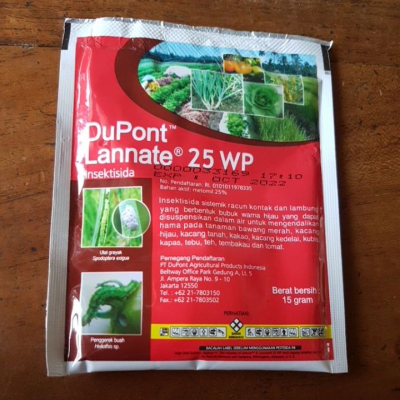Jual lannate 40 SP 15gr insektisida lanet hama ulat cabuk produksi ...