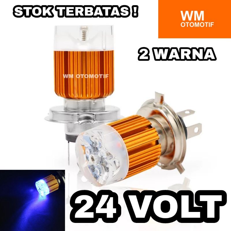 Jual Lampu LED Utama Depan Headlamp 24 Volt H4 Laser D2 High Low 2 ...