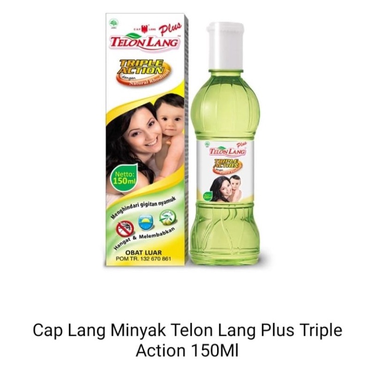 Jual Minyak Telon Cap Lang Plus Triple Action 150ml | Shopee Indonesia
