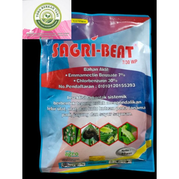 Jual Insektisida Sagri-Beat ISI 80gr / Pembasmi Ulat/ Obat Wereng dan ...