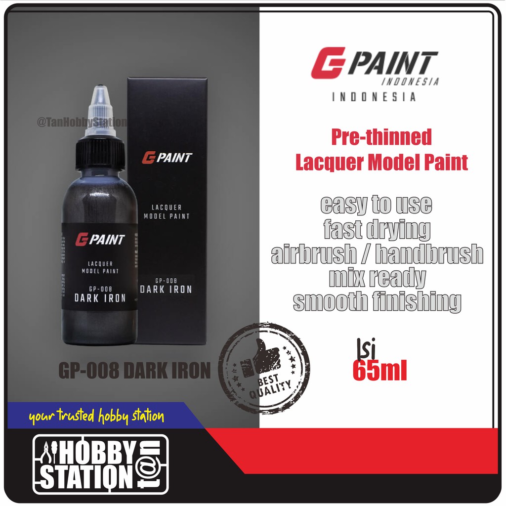 Jual GPaint from Studio G - DARK IRON - Gundam Model Kit Repaint Airbrush Cat | Shopee Indonesia