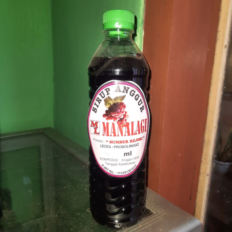 Jual Sirup Anggur 600 ML Spesial MANALAGI Ibu Indri Sumber Rejeki Khas ...