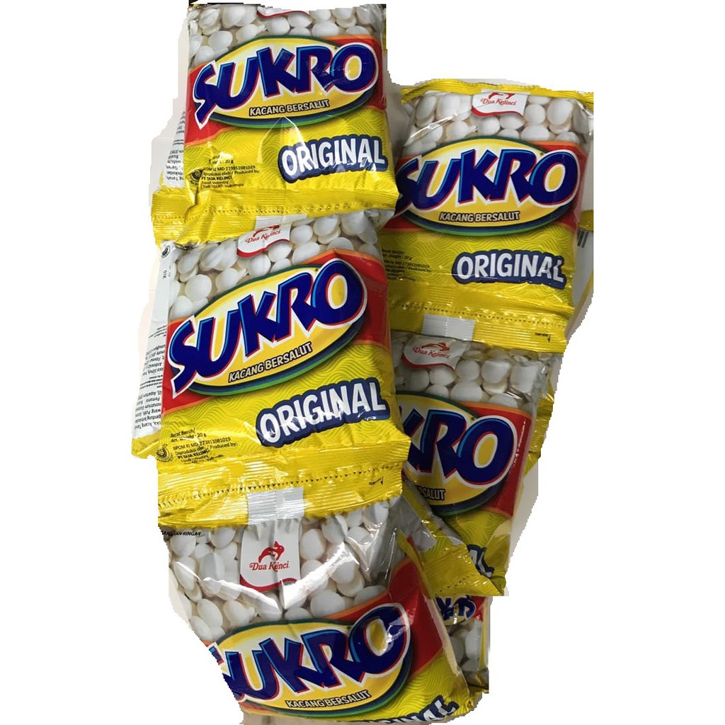 Jual Sukro Kacang Dua Kelinci Original Snack 20G 1 Renteng Isi 10 Pcs ...