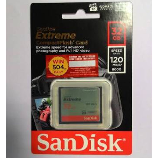 Jual Sandisk Extreme Compact Flash 32Gb/120 Ori | Shopee Indonesia