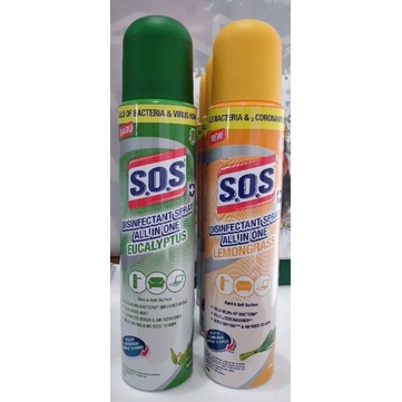 Jual SOS DISINFECTANT SPRAY ALL IN ONE 250ml | Shopee Indonesia