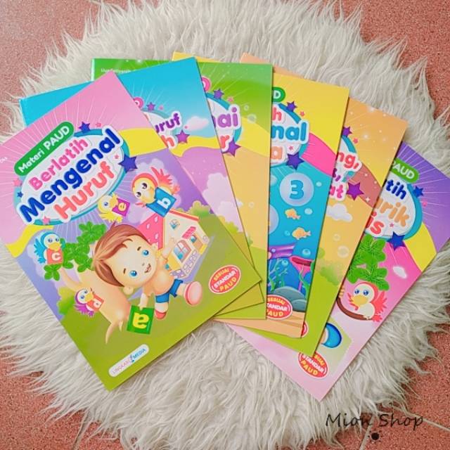 Jual Buku Materi PAUD 1 Set Paket Lengkap isi 6 Materi belajar PAUD ...