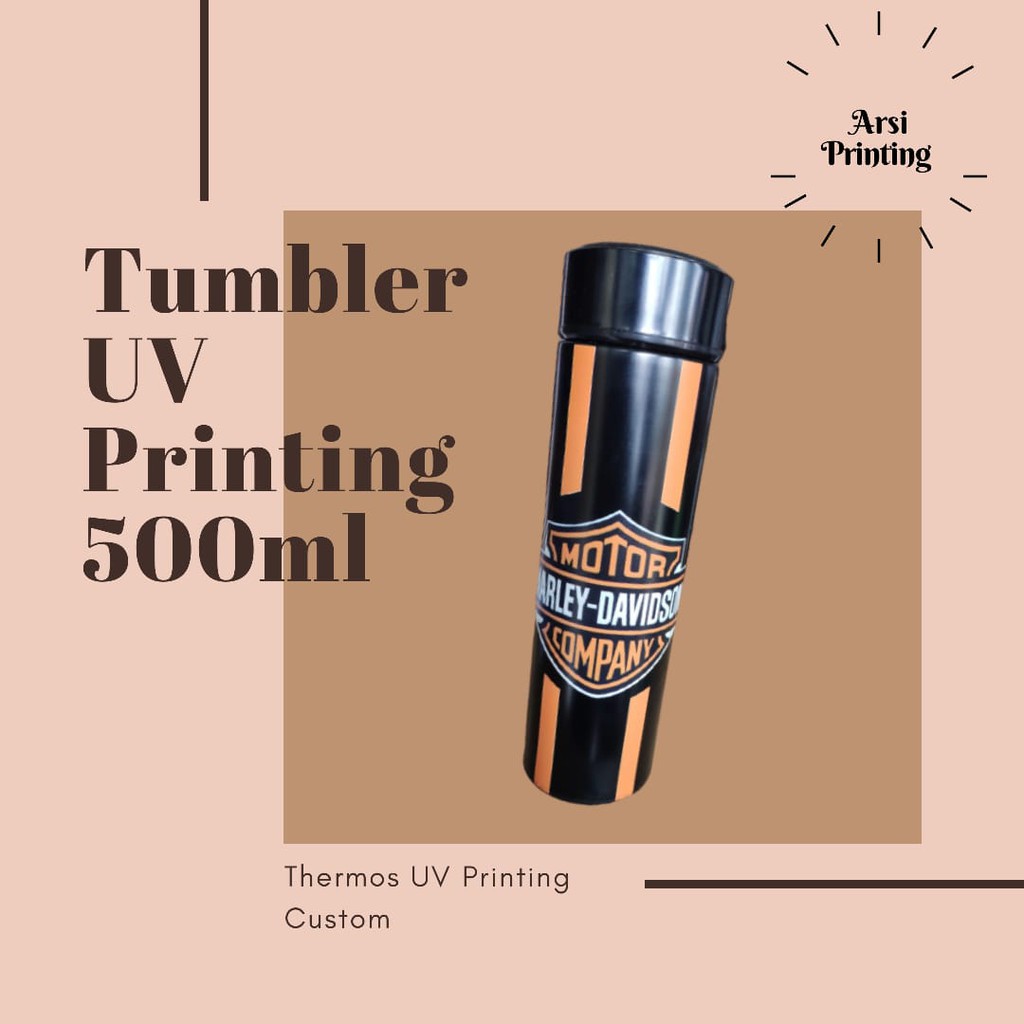 Jual TUMBLER CUSTOM BOTOL MINUM STAINLES UV PRINTING 500ml | Shopee ...