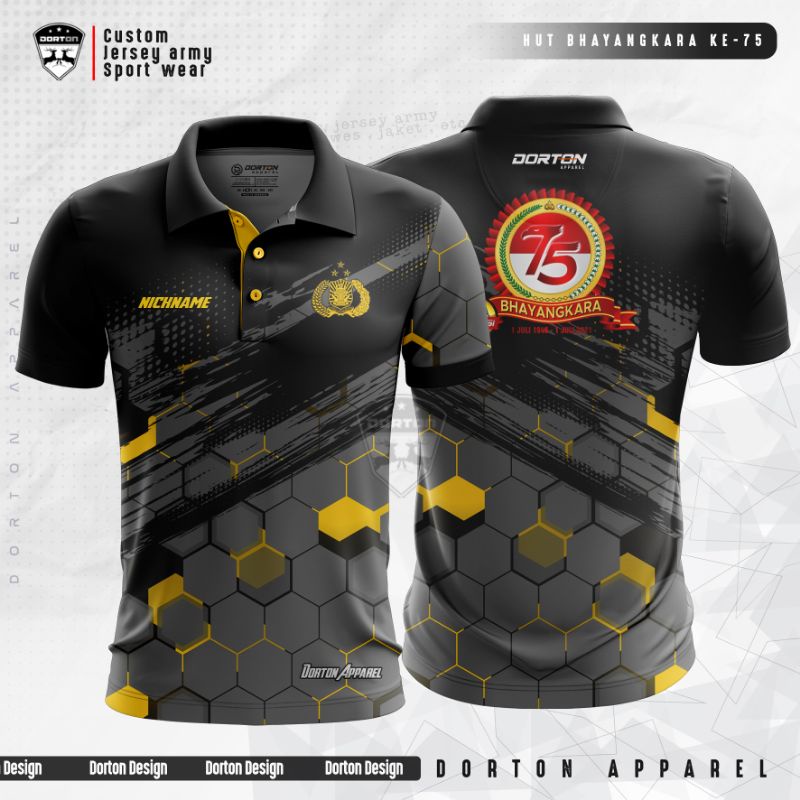 Jual Jersey Custom Bhayangkara Polisi Porli Brimob - Kaos Polri - Bisa ...