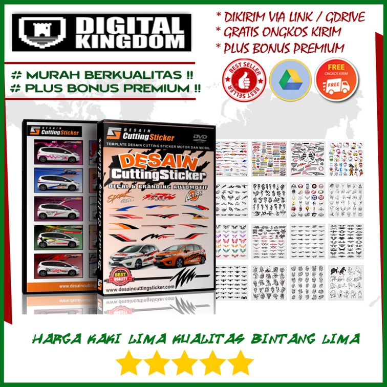 Jual 20.000 Template Desain Mentah Cutting Sticker Untuk Usaha ...