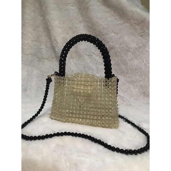 Jual tas manik manik bw&black | Shopee Indonesia