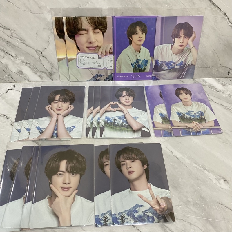 Jual BTS sowoozoo swz mini photocard mpc photo card pc official jin kim ...