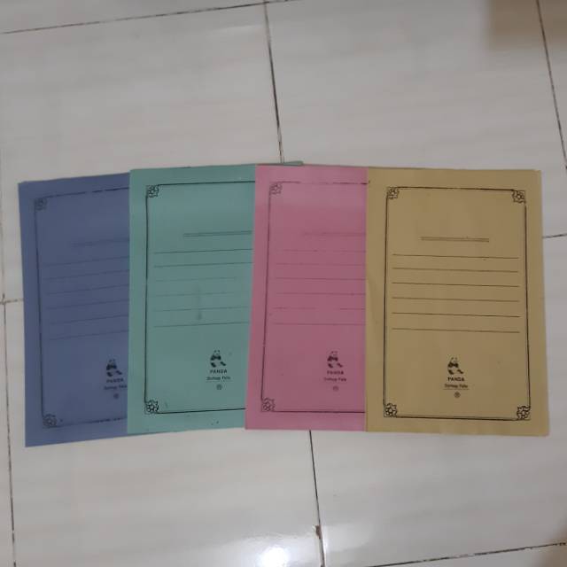 Jual Stop Map Folio Kertas polos merah biru hijau kuning | Shopee Indonesia