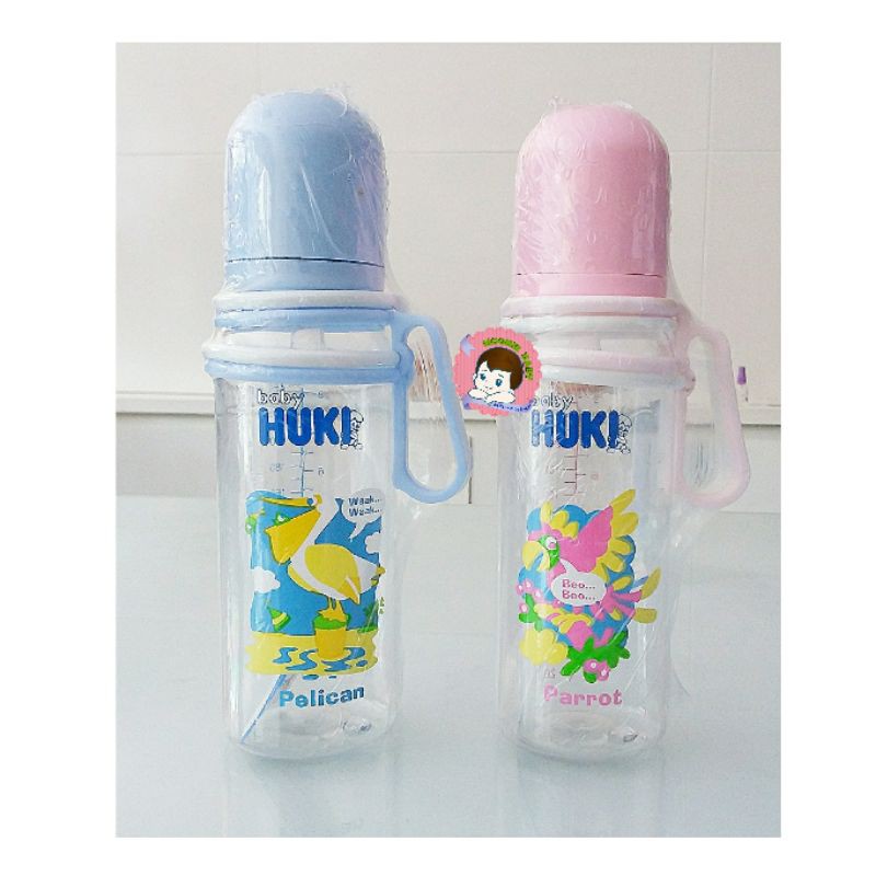 Jual BABY HUKI ROUND BOTTLE WITH HANDLE 240ML | Shopee Indonesia