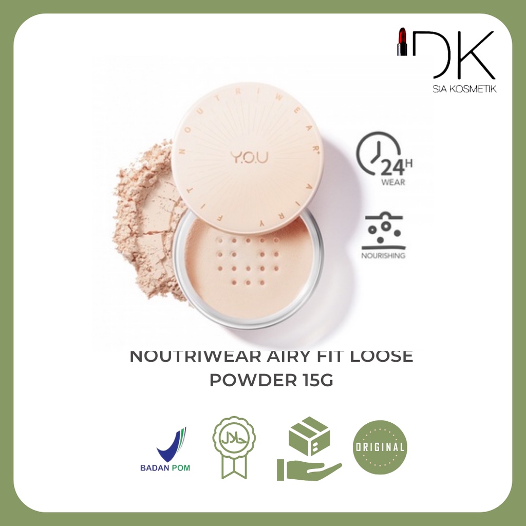 Jual You Noutriwear Airy Fit Loose Powder/Bedak/ Bedak Tabur/ Loose ...