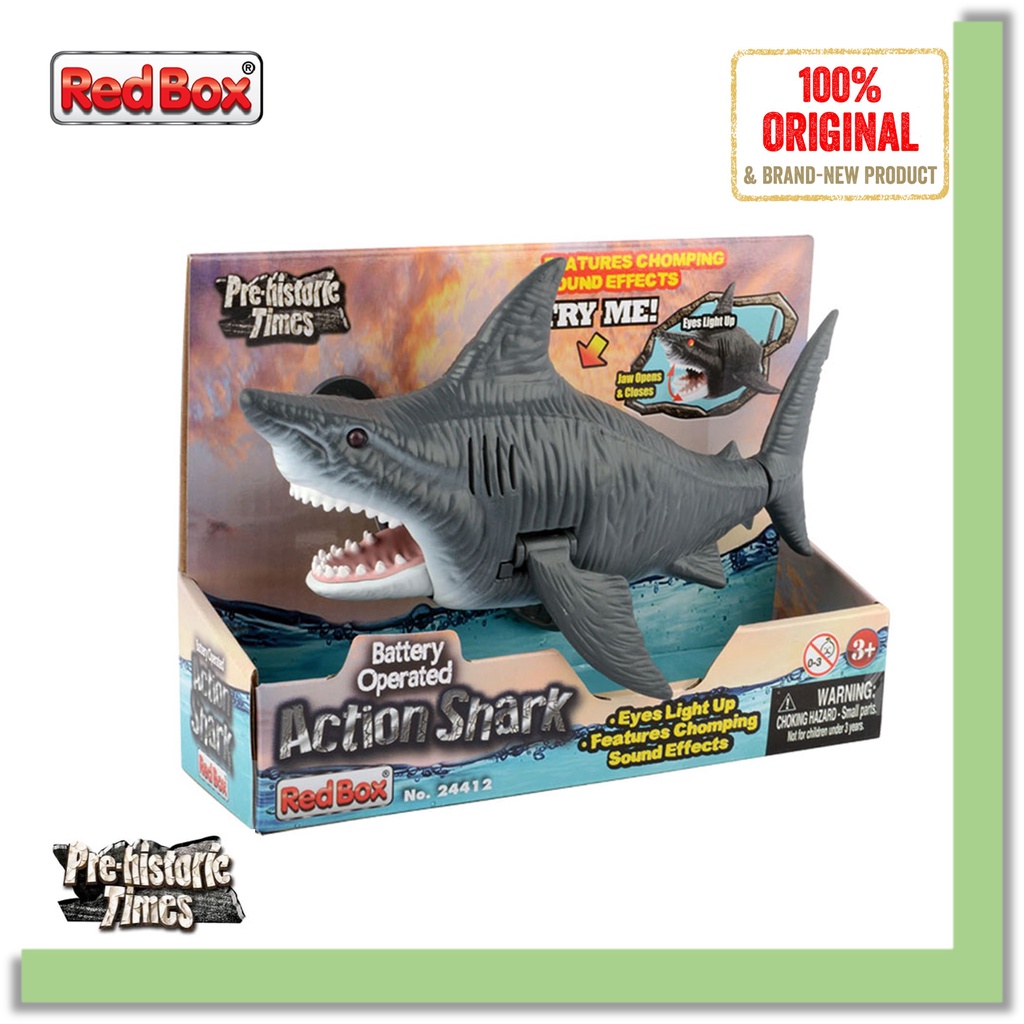 Jual Red Box Toys Pre-Historic Times Action Shark Battery Operated ...