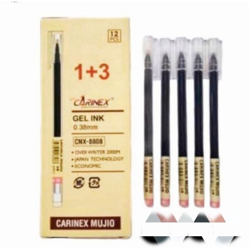 Jual Pulpen CARINEX CNX 8808 gel ink 12pcs | Shopee Indonesia