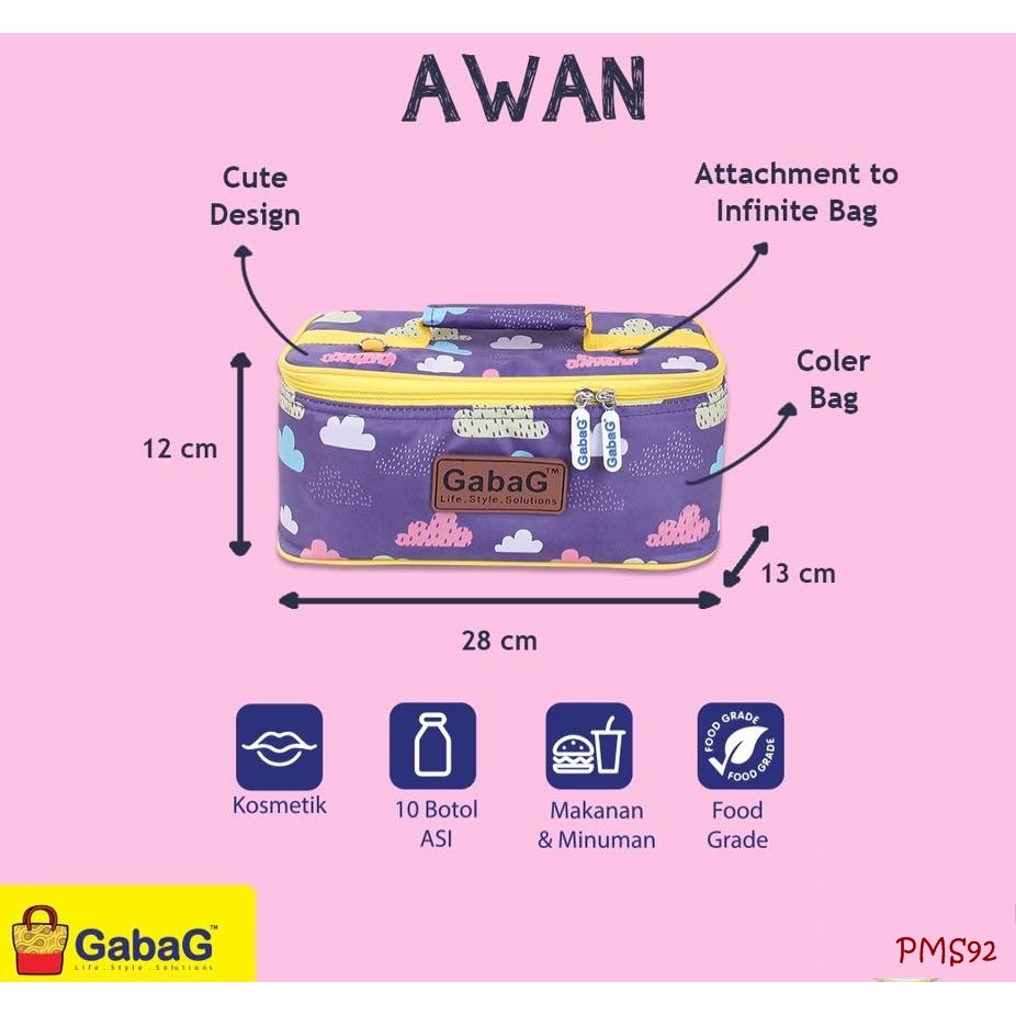 Jual PMS92 TAS COOLER BAG GABAG AWAN TAS PENYIMPAN ASI / TAS ASI ...