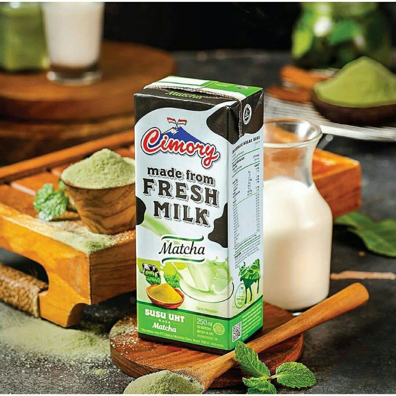 Jual Cimory Susu UHT Rasa Matcha 250ml, Susu Sapi Rasa Matcha 250 ml ...