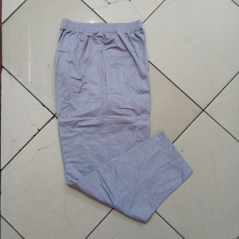 Jual CELANA TRAINING ABU POLOS CELANA OLAHRAGA PRIA WANITA HITAM POLOS ...