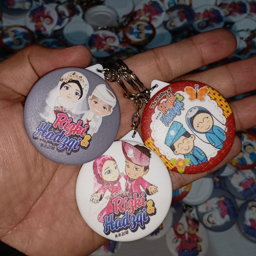 Jual Ganci / Gantungan Kunci Bulat Custom Satuan - Desain Suka-suka ...