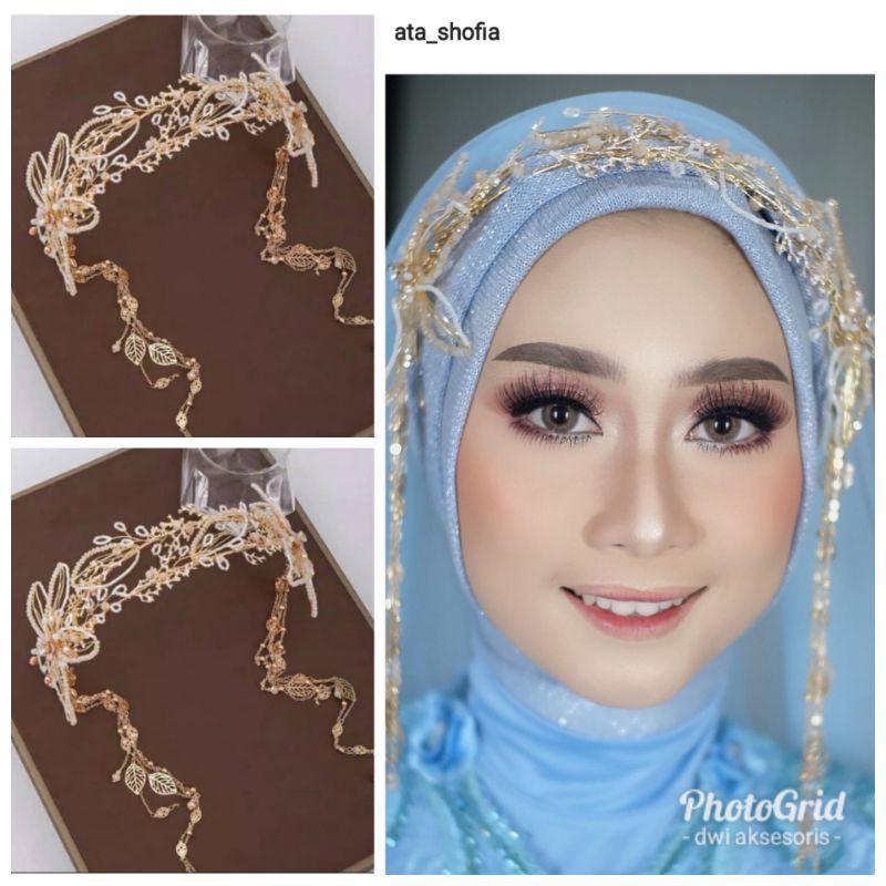 Jual bando mahkota crown tiara headpiece aksesoris pengantin | Shopee ...