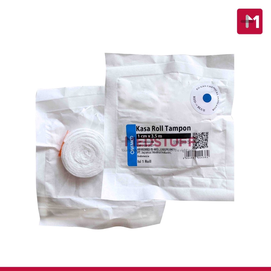 Jual Kasa Roll Tampon Steril 1 cm x 3.5 m Onemed | Shopee Indonesia