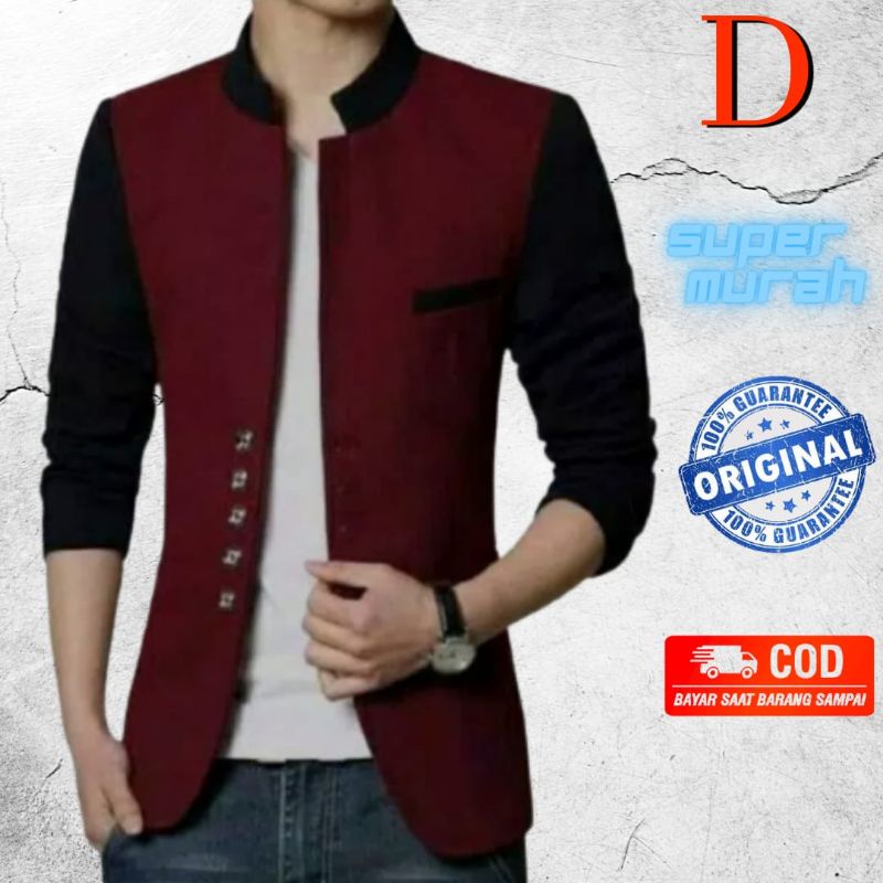 Jual blazer maroon D | Shopee Indonesia