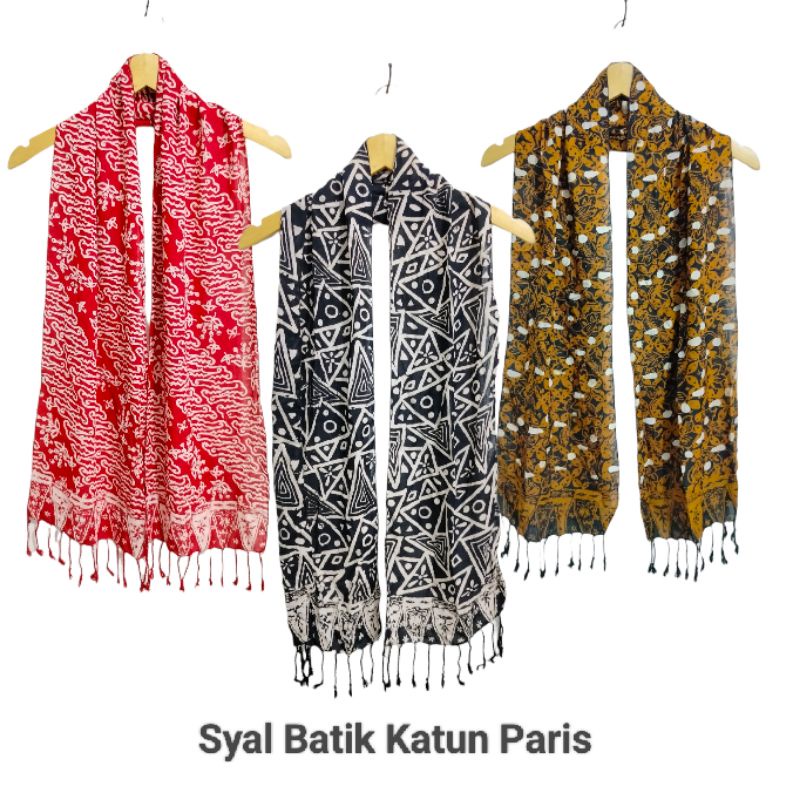 Jual Syal Batik Paris Scarf Leher | Shopee Indonesia