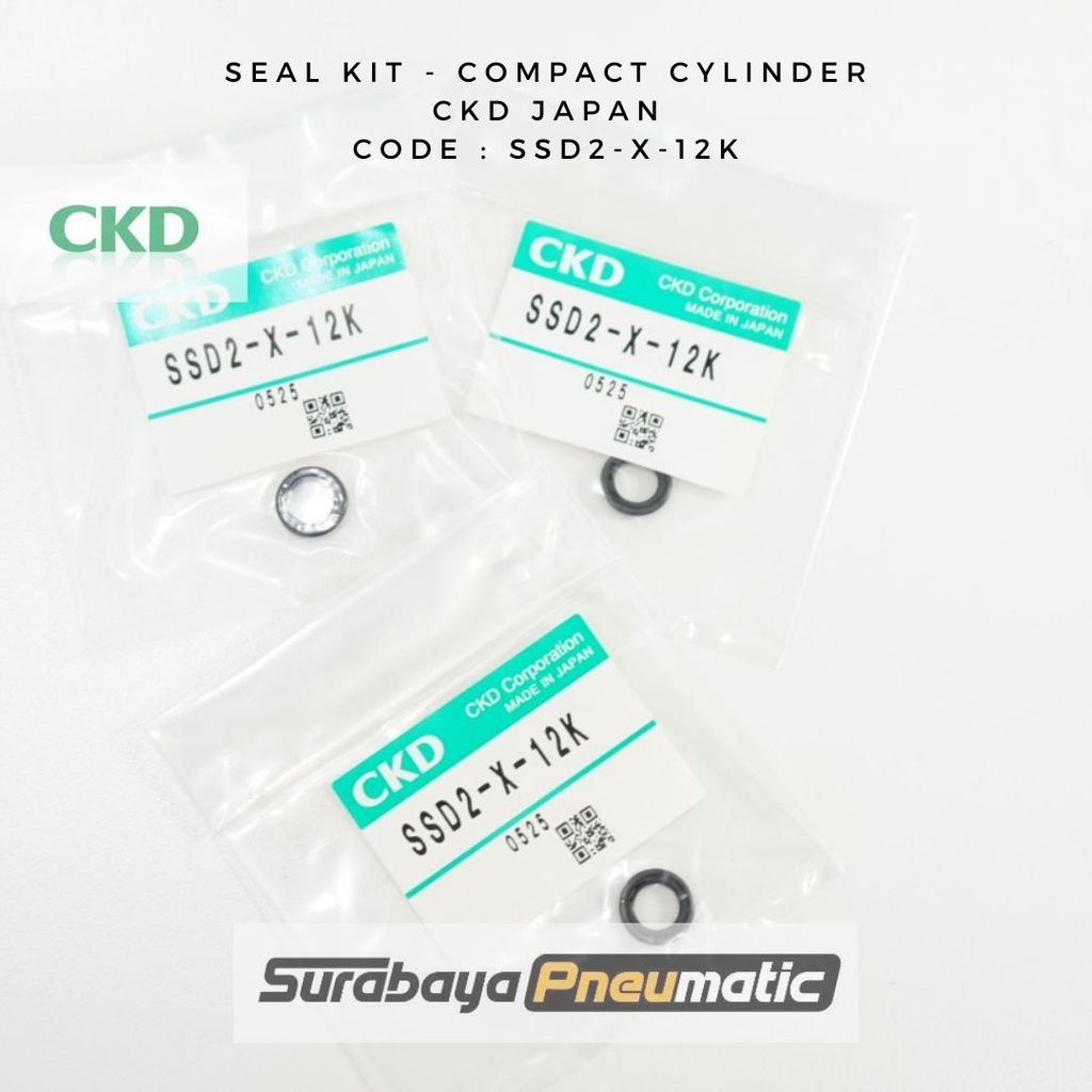 Jual CKD - SSD2-X-12K - Compact Cylinder Seal Kit Repair - Japan Pneumatic | Shopee Indonesia