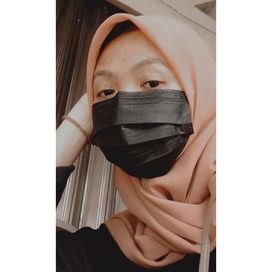 Jual Masker Medis Biasa Hitam (10pcs) | Shopee Indonesia