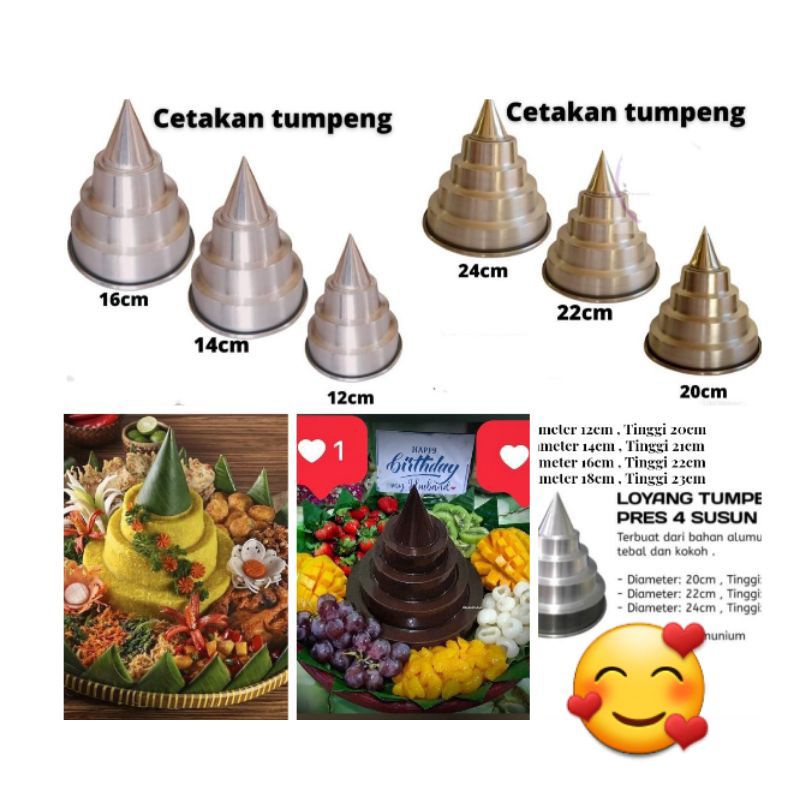 Jual Cetakan tumpeng susun cetakan tumpeng berbagai ukuran bahan ...