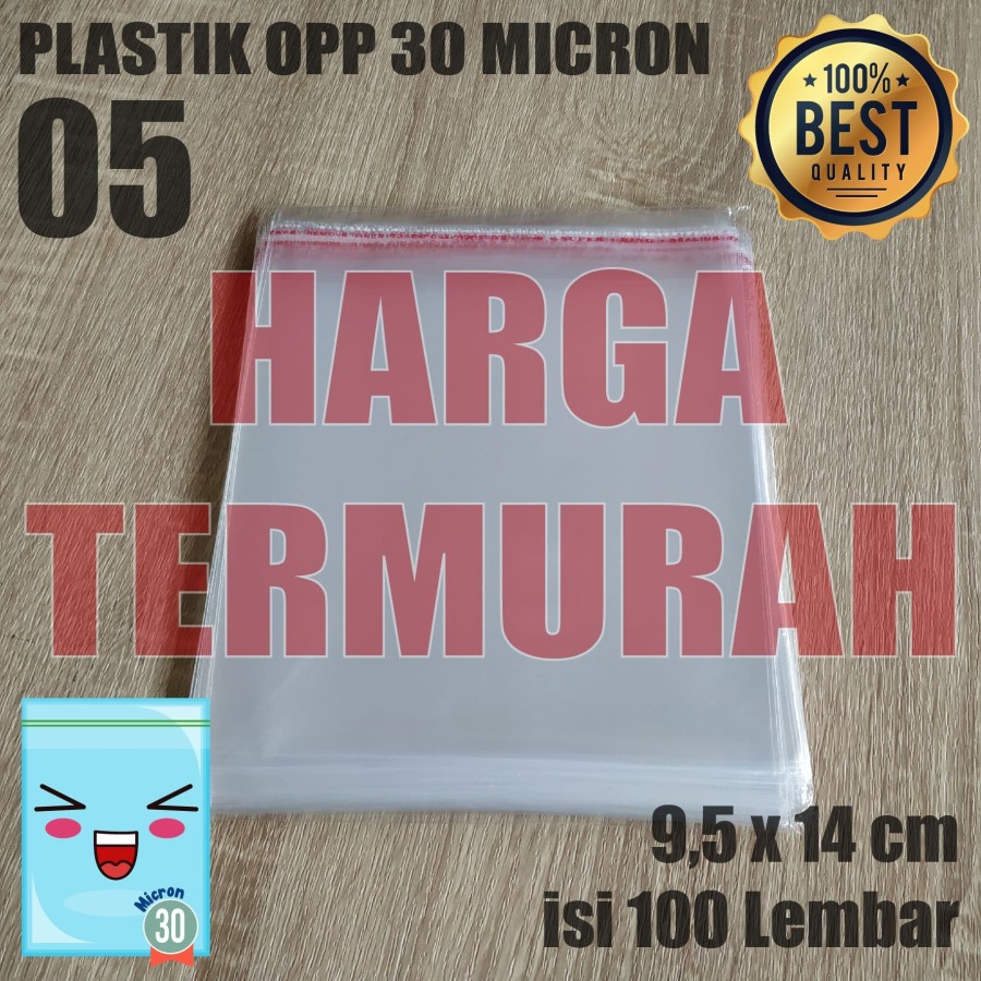 Jual Plastik Opp 9,5x14 cm Plastik Seal Plastik Opp Lem Plastik Kemasan Tebal 30 Micron | Shopee ...
