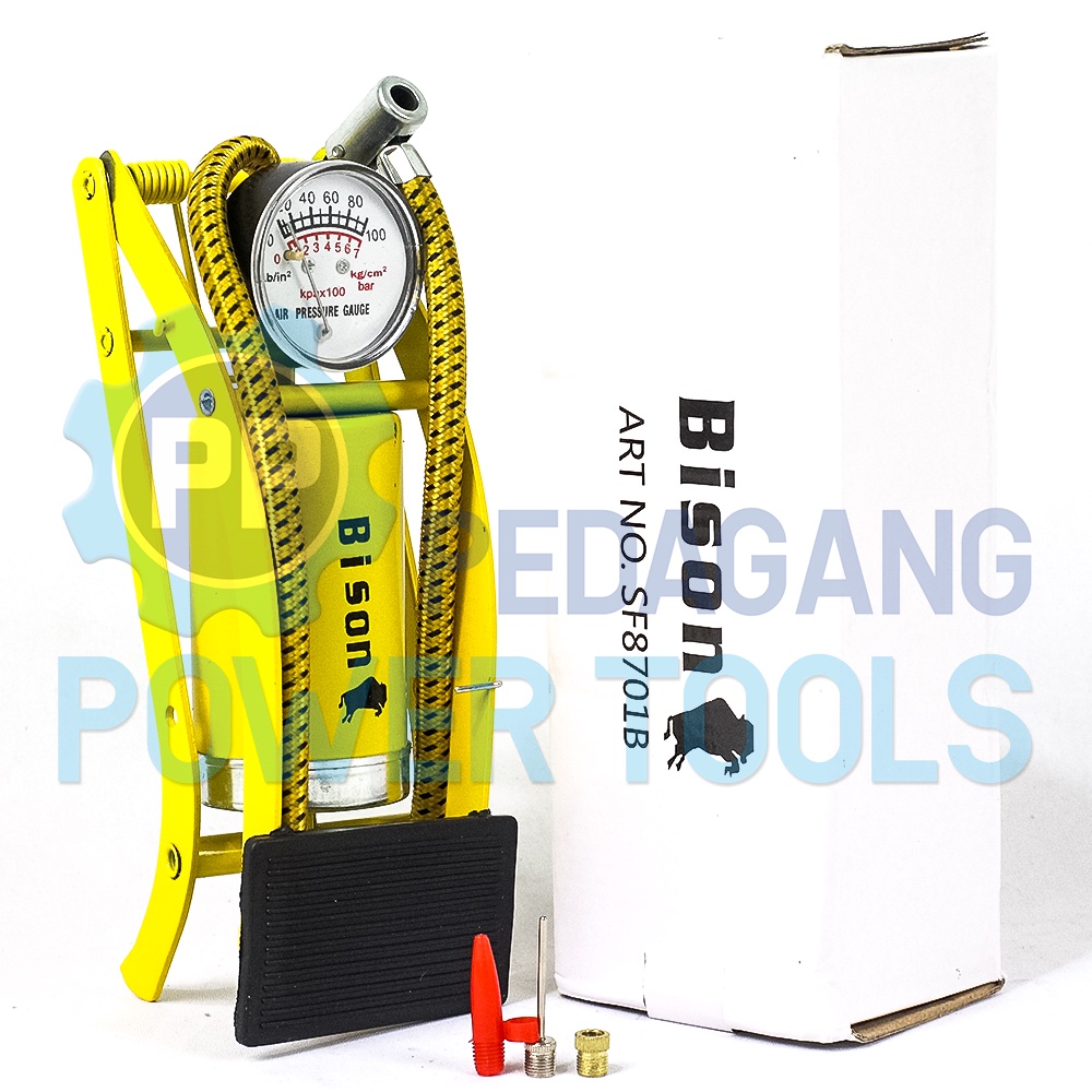 Jual BISON POMPA SEPEDA INJAK 1 TABUNG ANGIN BAN MOTOR DARURAT FOOT ...