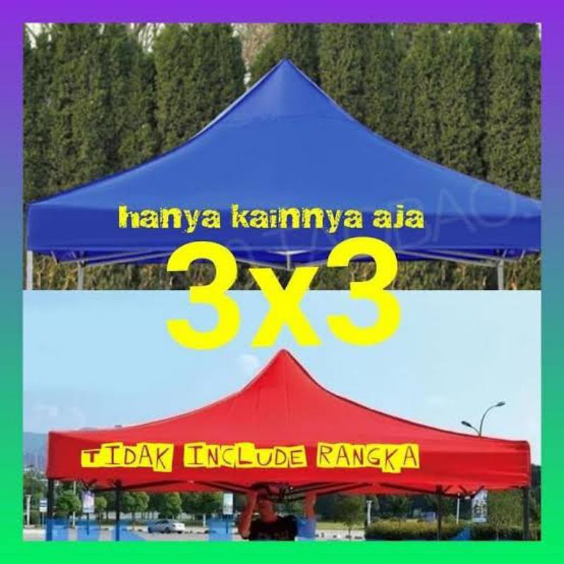 Jual KAIN ATAP TENDA LIPAT 3X3 MURAH | Shopee Indonesia