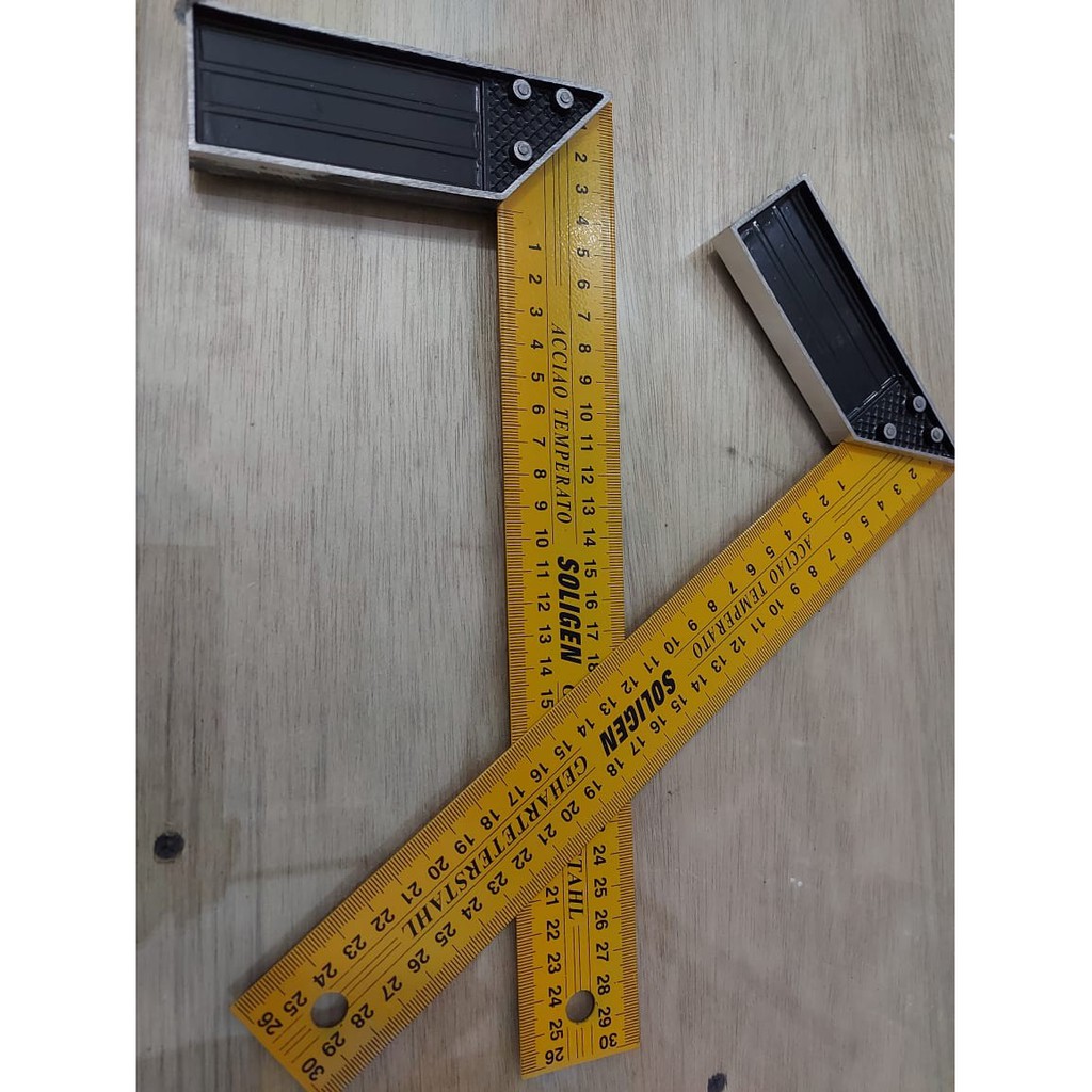 Jual PENGGARIS SIKU L / PENGGARIS SIKU TUKANG TEBAL 30 cm SOLIGEN ORIGINAL | Shopee Indonesia