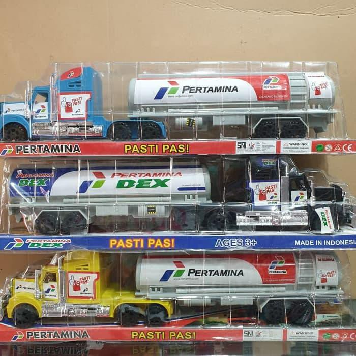 Jual TRUK TANGKI MINYAK PERTAMINA TRAILER PANJANG 52 CM MOBIL TRUK ...