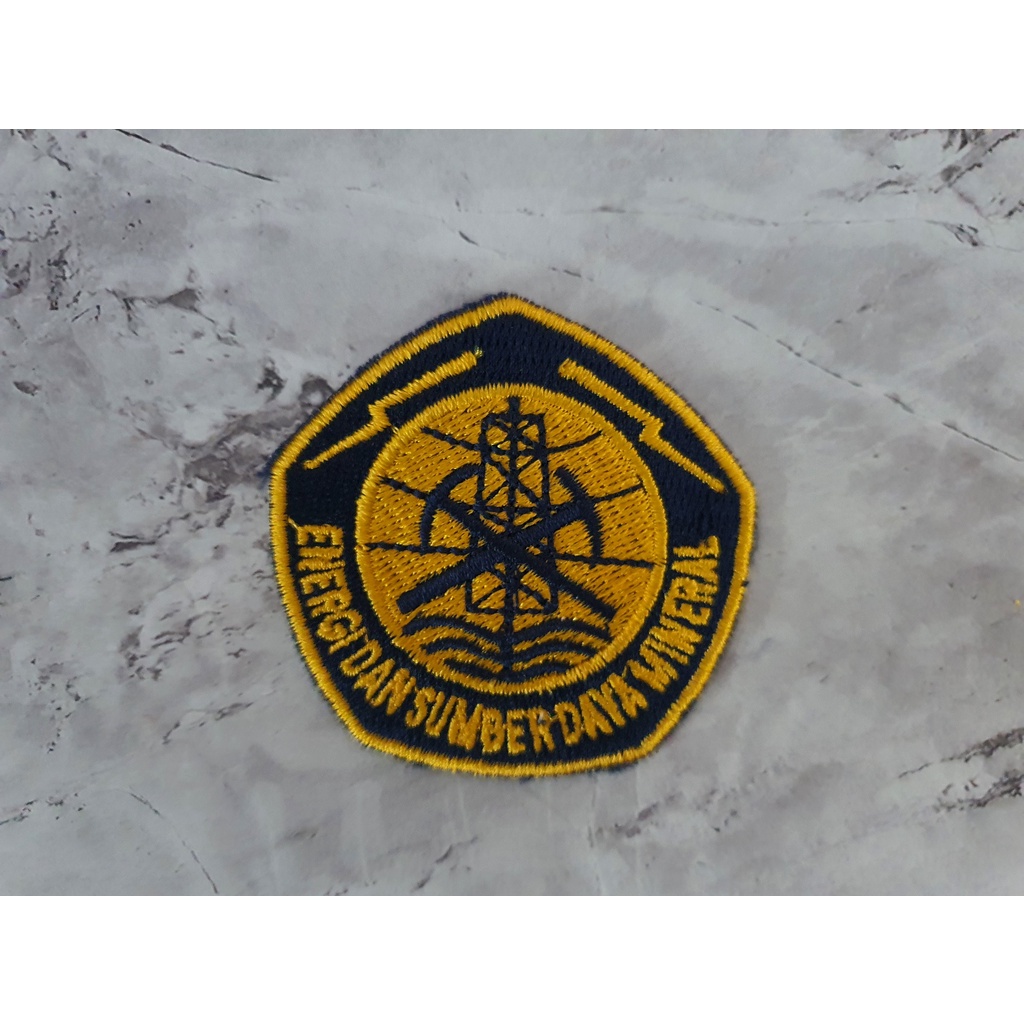 Jual Emblem Logo Patch Bordir Kementerian ESDM Energi & Sumber Daya ...