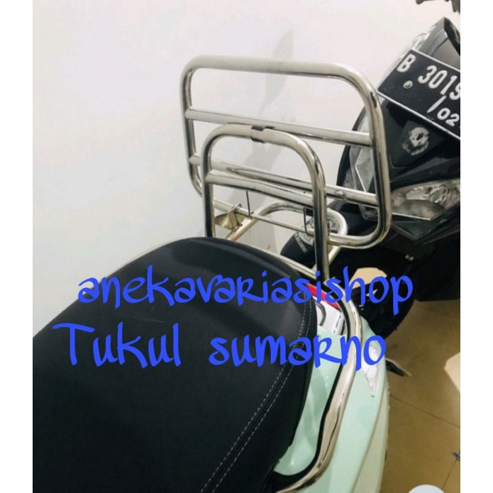 Jual Back Rack/Backrack Vespa LX, Sprint, GTS,S, Primavera, LXV dan S ...