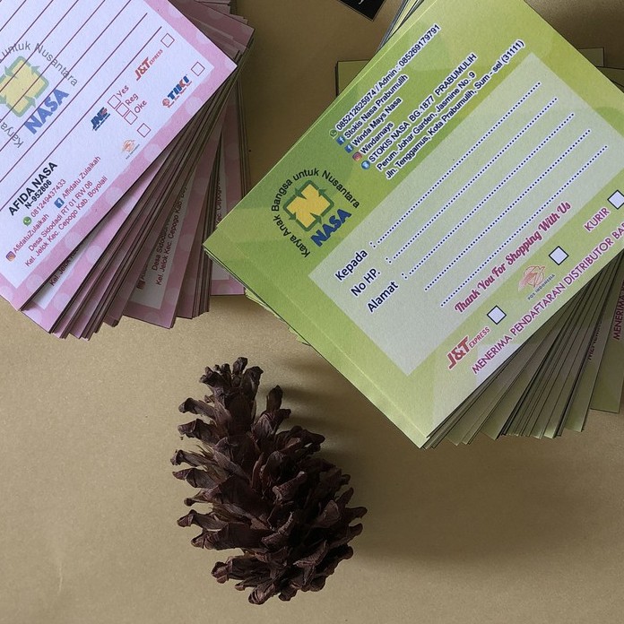 Jual paket cetak sticker stiker label pengiriman olshop custom 10x8 cm ...