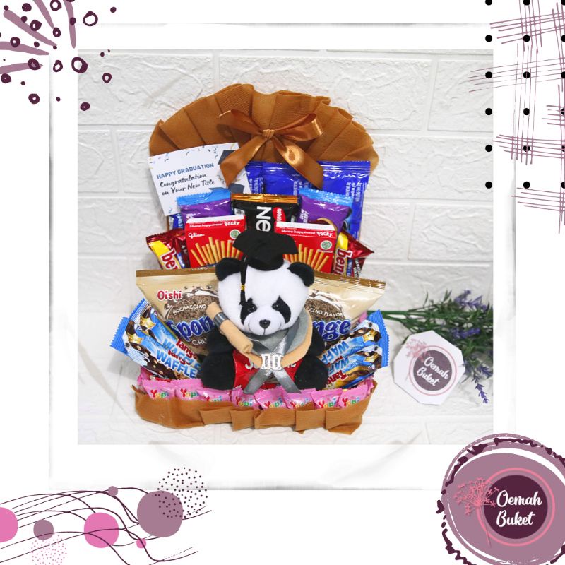 Jual Buket Snack | Hampers Wisuda | Buket Boneka Wisuda | Snack Box ...