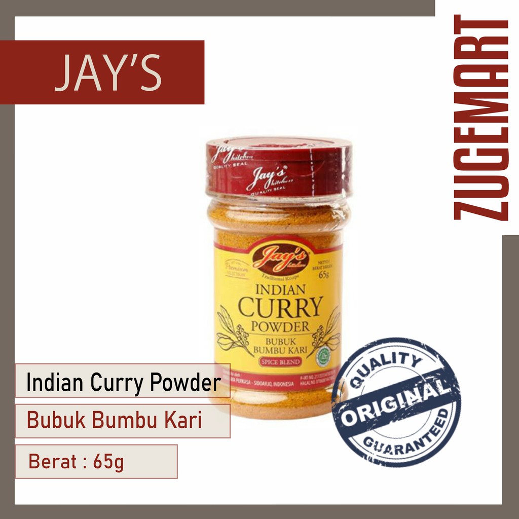 Jual Jays Indian Curry Powder / Bumbu Kari Bubuk India - 65 gr | Shopee ...